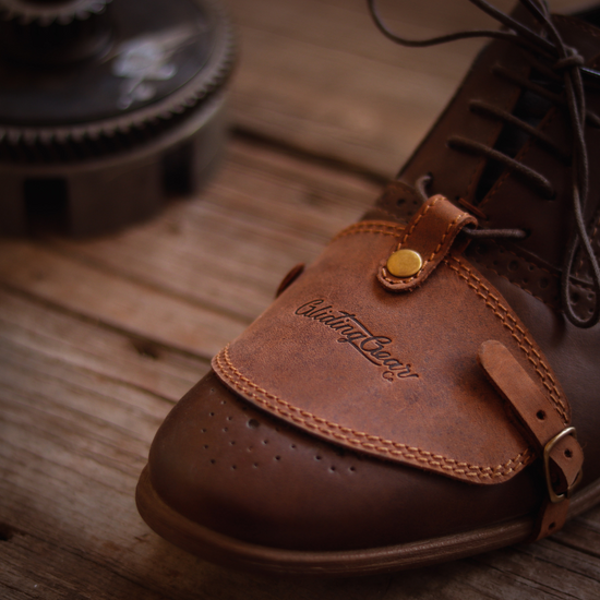 Step up Your Footgame With Dark Brown Leather Shoe Protector ...