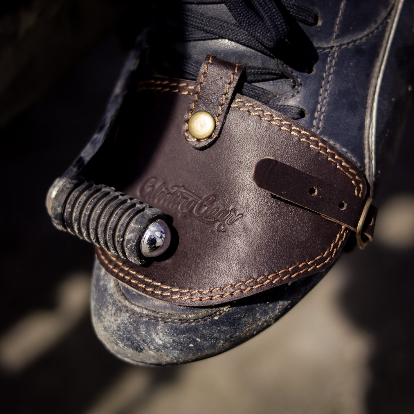 Step up Your Footgame With Dark Brown Leather Shoe Protector ...