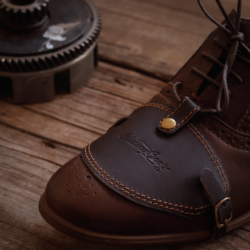 Step up Your Footgame With Dark Brown Leather Shoe Protector ...