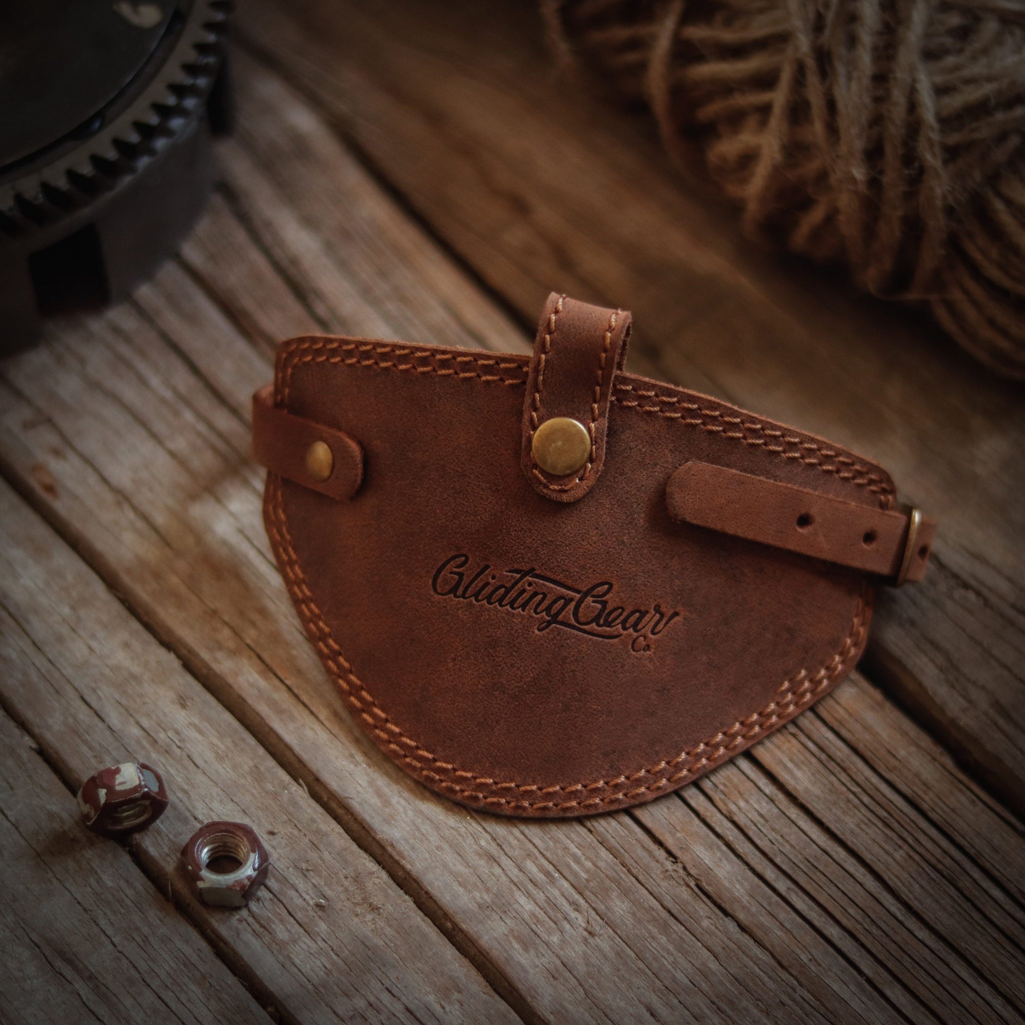 Buy Stylish GlidingGear's Tobacco Brown Leather Shoe Protector ...